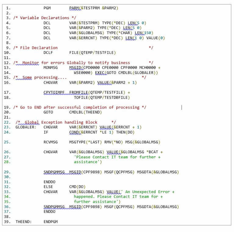 IBM i CLLE Best Practices: Exception Handling & Message Monitoring