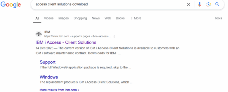 IBM i systems with Access Client Solutions